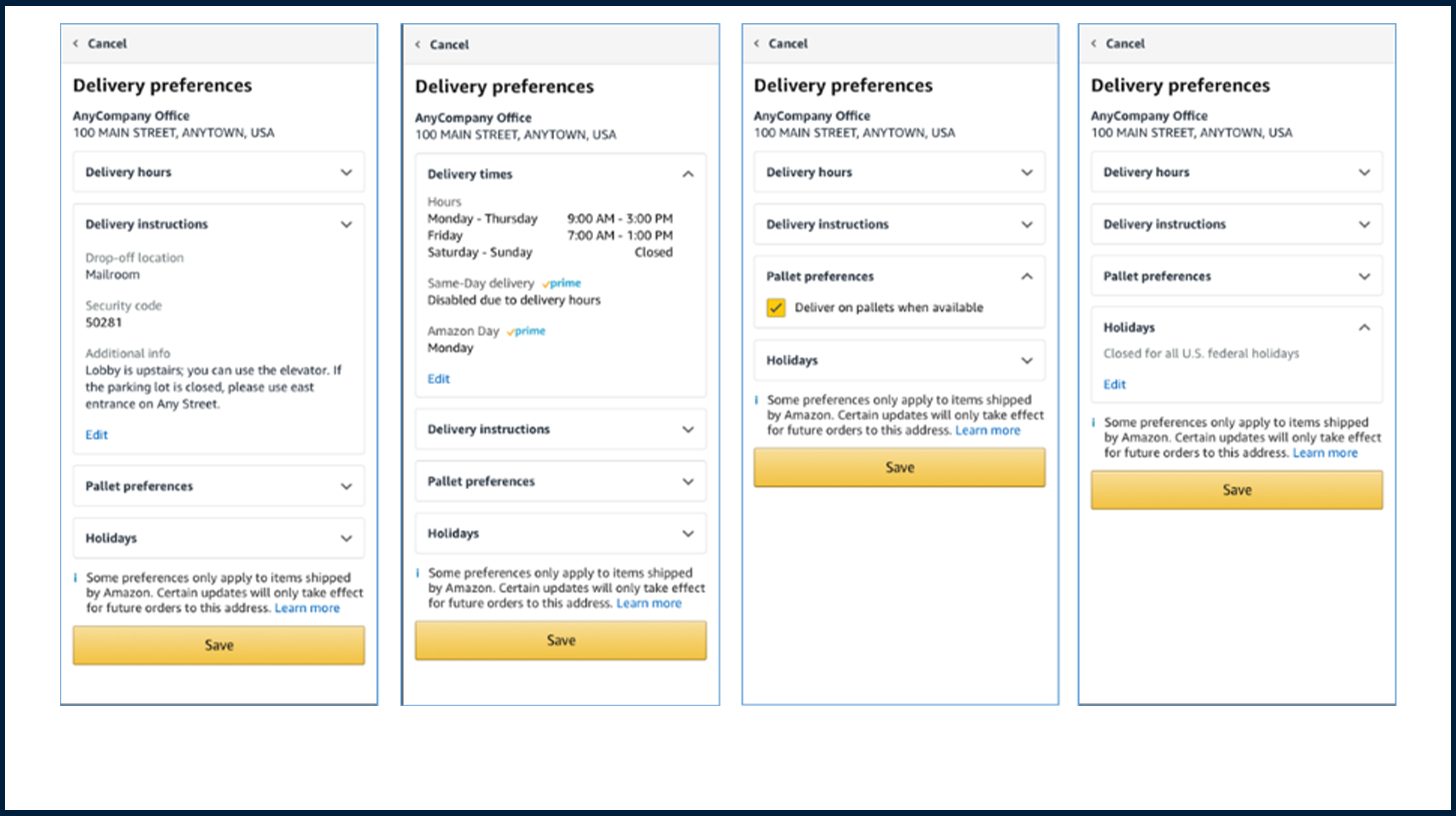 Improve your delivery experience | Amazon Business